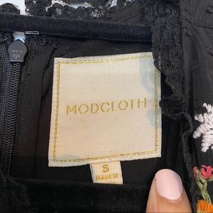 Modcloth | Dresses | Modcloth Folklore Embroidered Long Sleeve Dress ...